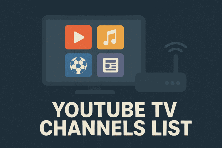 YouTube TV Channels List 2026 (Complete Channels Lineup)